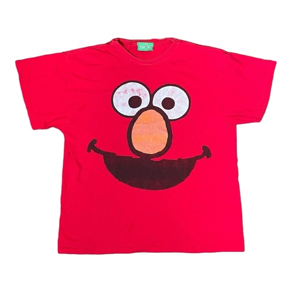 Sesame Street | Shirts | Y2k Elmo Face Sesame Street Red Graphic Tshirt ...